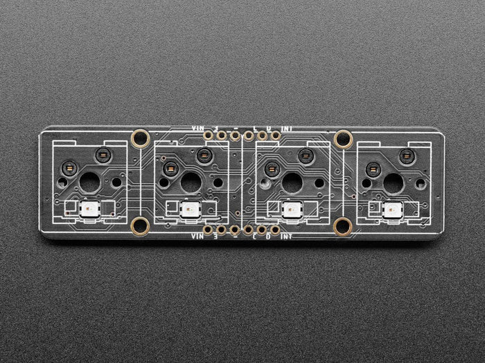 NeoKey 1x4 QT I2C - Four Mechanical Key Switches with NeoPixels - The ...