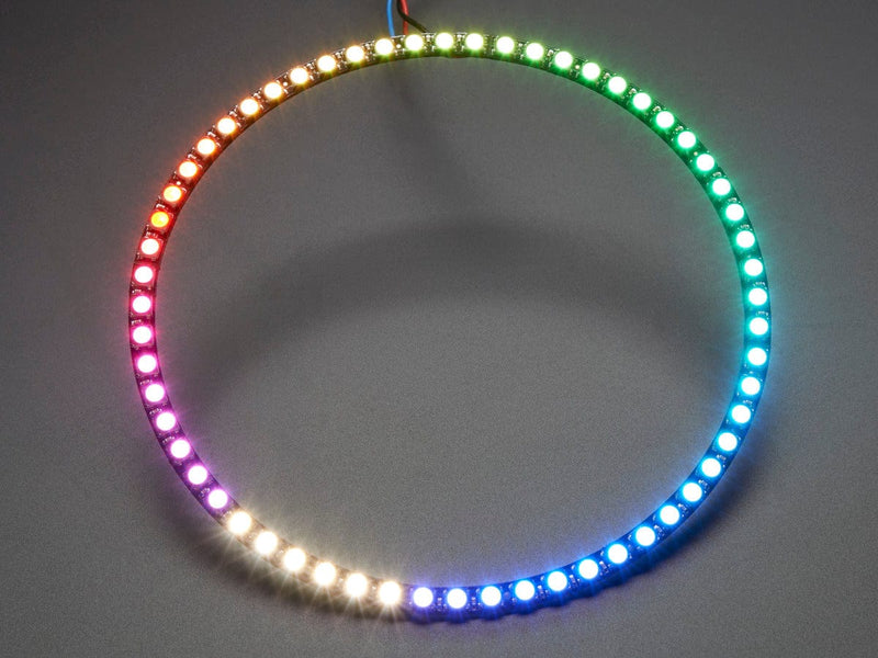 NeoPixel 1/4 60 Ring - 5050 RGBW LED w/ Integrated Drivers (Natural ...