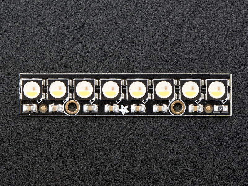 NeoPixel Stick - 8 x 5050 RGBW LEDs - Warm White - ~3000K - The Pi Hut