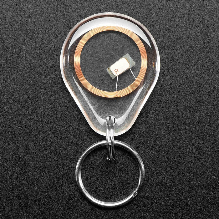 NTAG203 (13.56MHz RFID/NFC) Clear Keychain Fob - The Pi Hut