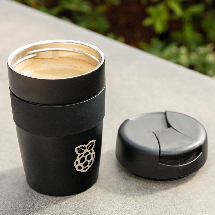 Raspberry Pi Laser Engraved Travel Mug [Discontinued] - The Pi Hut