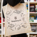 Raspberry Pi Natural Cotton Tote Bag - The Pi Hut