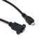 Panel Mount Extension USB Cable - Micro-USB Male to Female - The Pi Hut