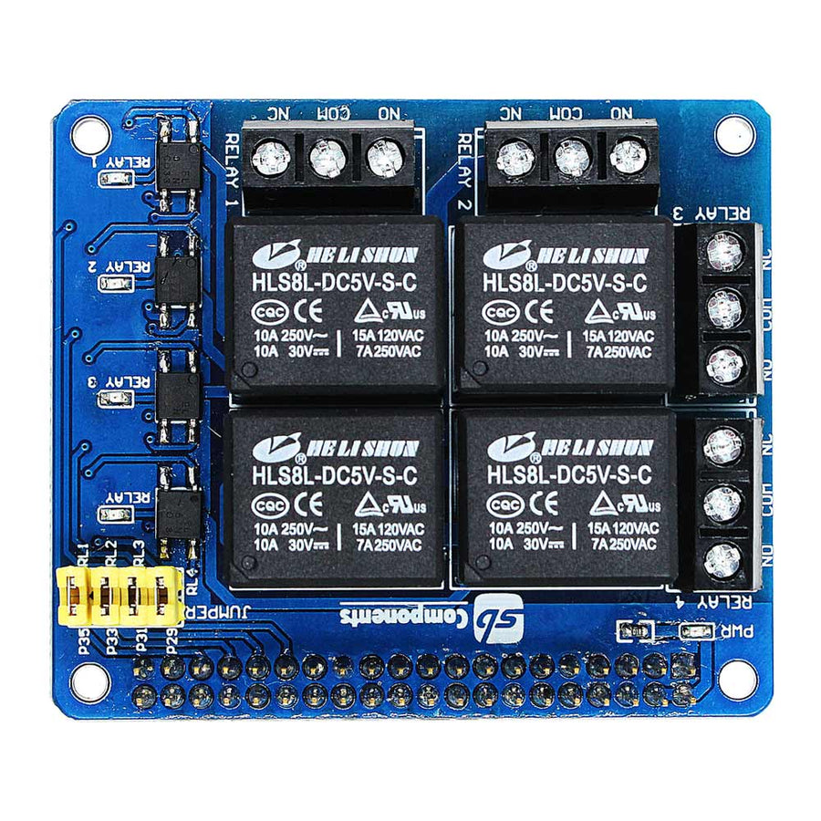 PiRelay V2 - Relay Board for Raspberry Pi [Discontinued] - The Pi Hut
