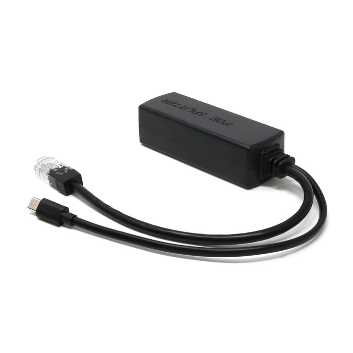 Micro-USB 10/100 PoE Splitter (5V 2.4A) - The Pi Hut