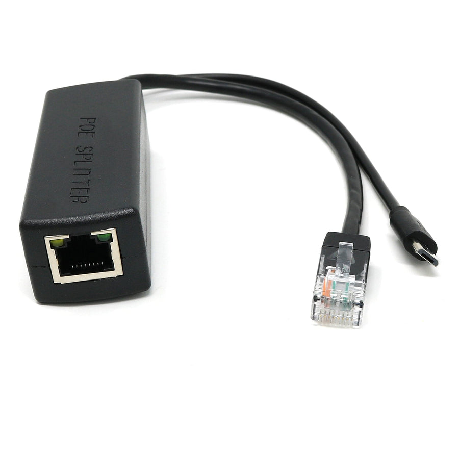 Micro-USB 10/100 PoE Splitter (5V 2.4A) - The Pi Hut