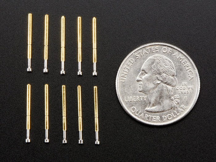 Pogo Pins "Crown Head" (10 pack) (P75-H2) - The Pi Hut