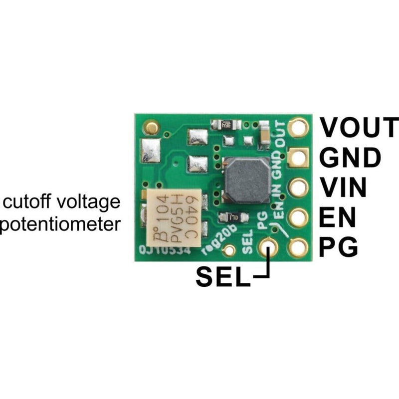 Pololu 3.3V Step-Up/Down Voltage Regulator with Adjustable Low-Voltage Cut-off | The Pi Hut