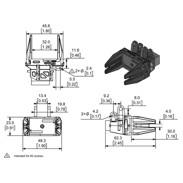 Pololu Micro Gripper Kit with Position Feedback Servo - The Pi Hut