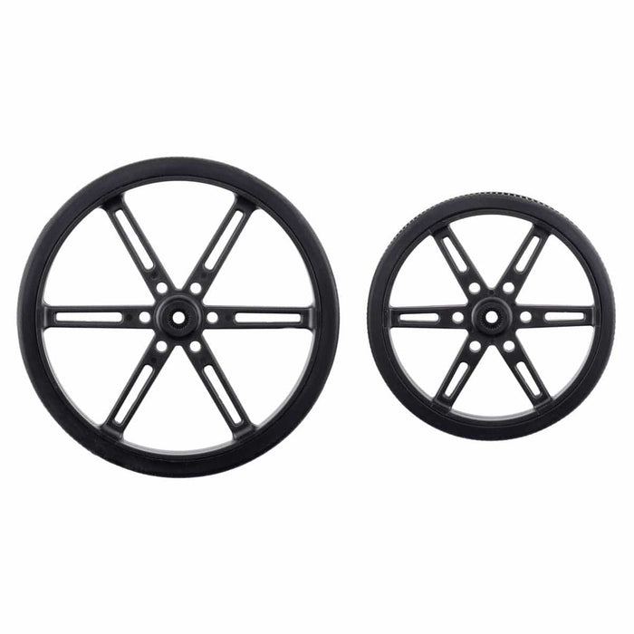 Pololu Wheel Pair for Standard Servo Splines (25T, 5.8mm) - 90×10mm ...