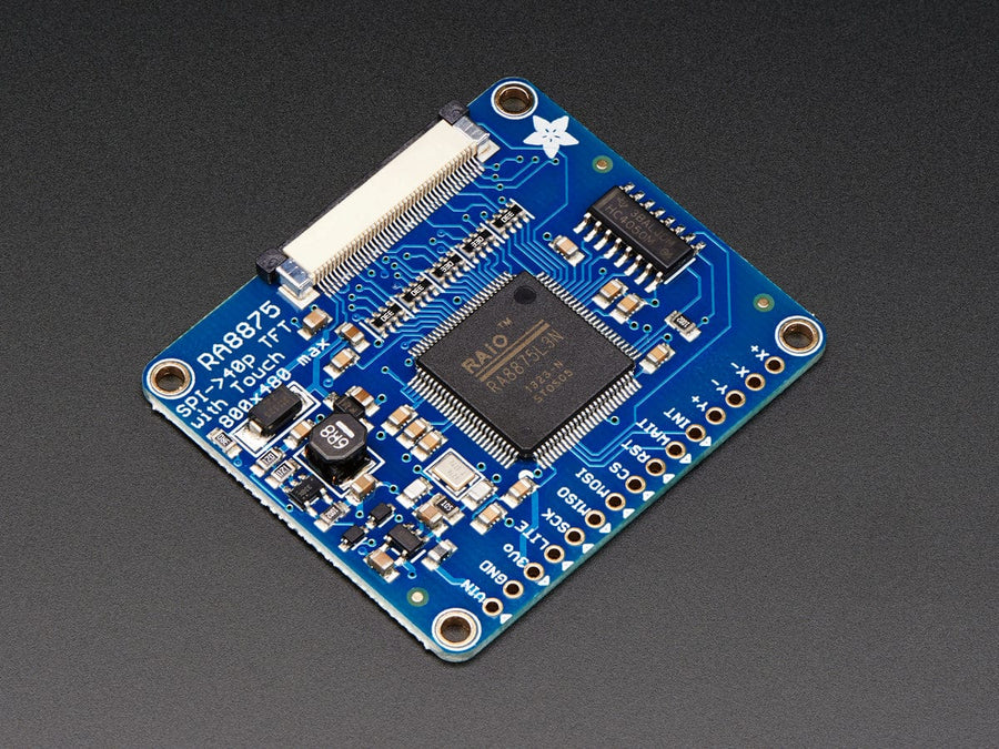 RA8875 Driver Board for 40-pin TFT Touch Displays - 800x480 Max | The ...