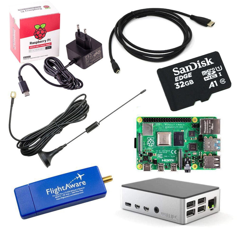 Raspberry Pi 4 PiAware Aircraft Tracking Kit | The Pi Hut