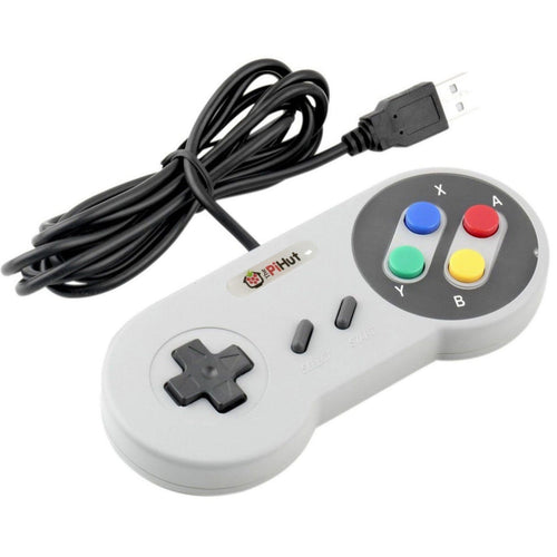 Snes Style Raspberry Pi Compatible Usb Gamepad Controller The Pi Hut