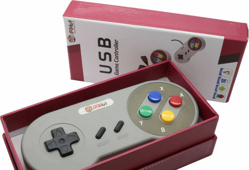 SNES-style Raspberry Pi Compatible USB Gamepad /Controller | The Pi Hut