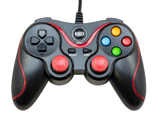 Raspberry Pi Compatible USB Gamepad (Red) [Discontinued] - The Pi Hut