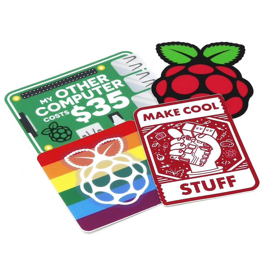 Raspberry Pi Sticker Pack #1 [discontinued] - The Pi Hut