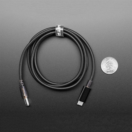 Re-programmable USB Type-C PD to 2.1/5.5mm Barrel Jack Cable - The Pi Hut