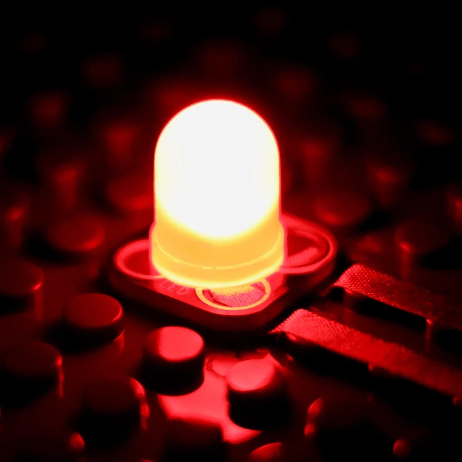 Red Jumbo Diffused LED Chip | The Pi Hut