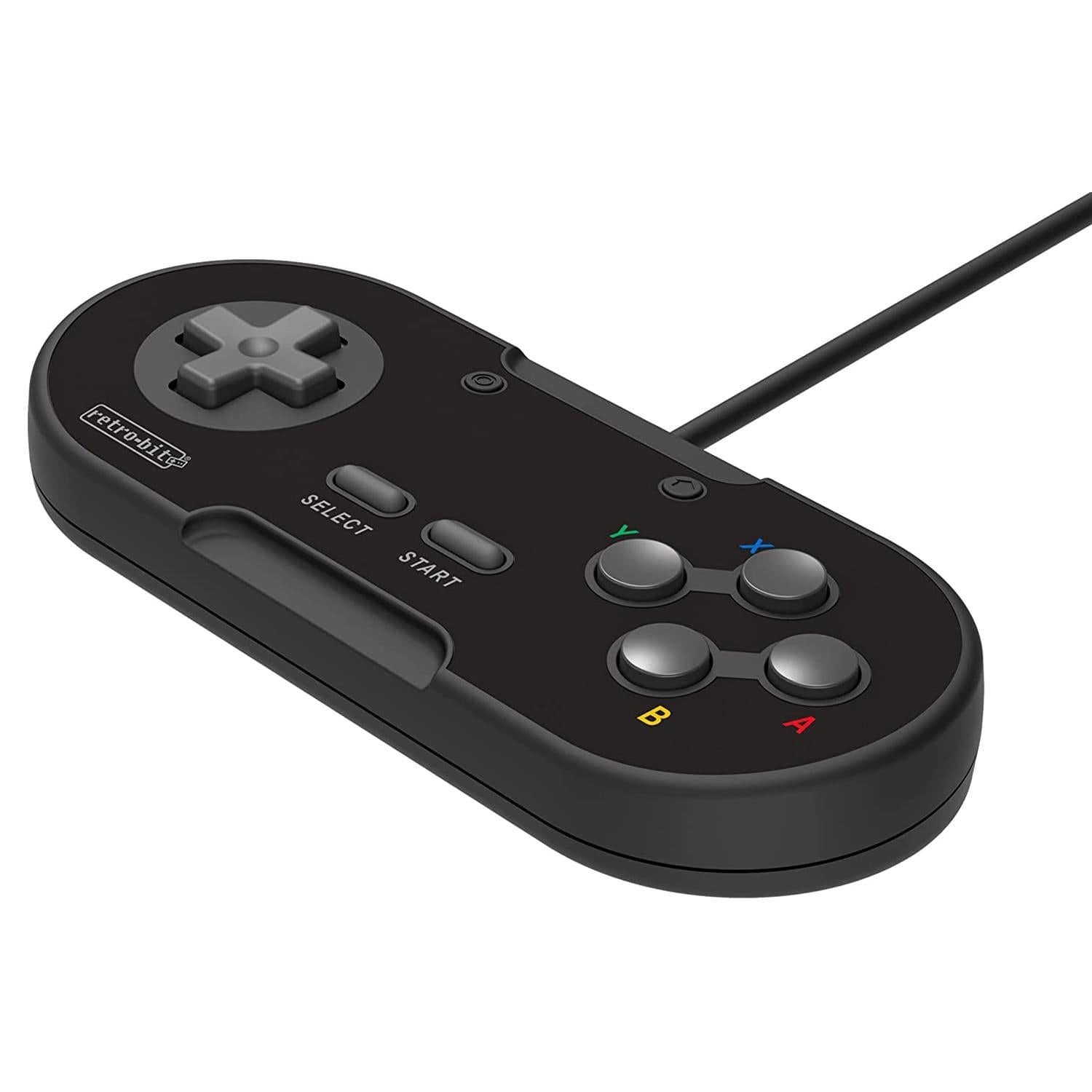 Retro-Bit Legacy16 Wired USB Controller - Onyx [Discontinued] - The Pi Hut