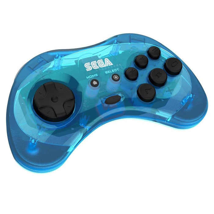 Retro-Bit Official SEGA Saturn 8-Button 2.4Ghz Wireless Arcade Pad ...