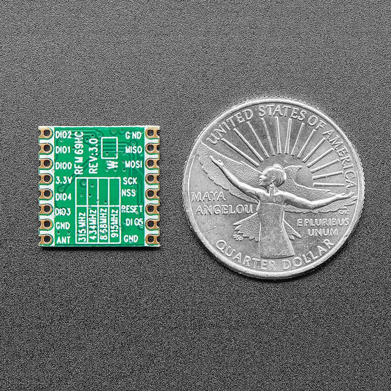 RFM69HCW 915MHz Transceiver Radio Module [Discontinued] - The Pi Hut