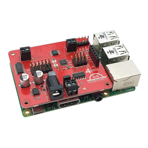 RoboHAT Robot Controller for Raspberry Pi [Discontinued] | The Pi Hut