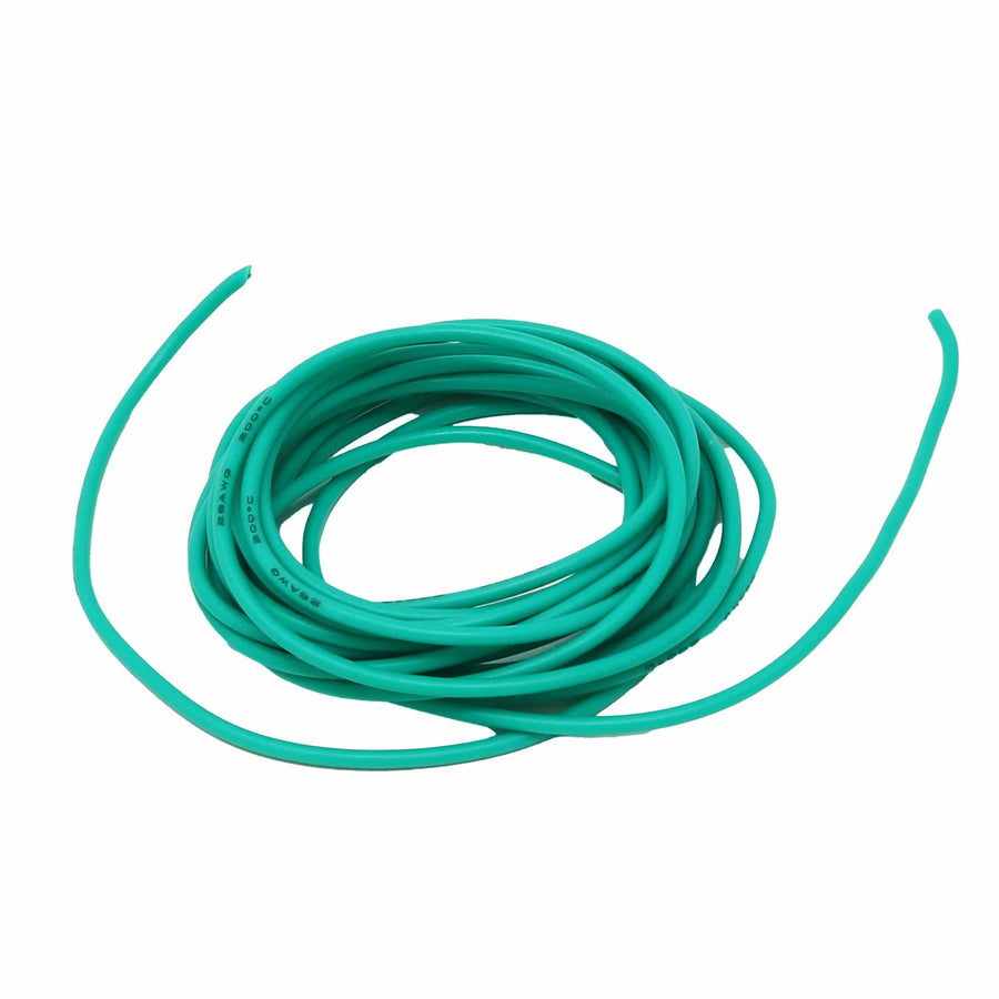 Silicone Cover Stranded-Core Wire - 2m 26AWG Green - The Pi Hut