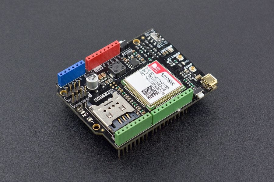 SIM7000C Arduino NB-IoT/LTE/GPRS/GPS Expansion Shield | The Pi Hut