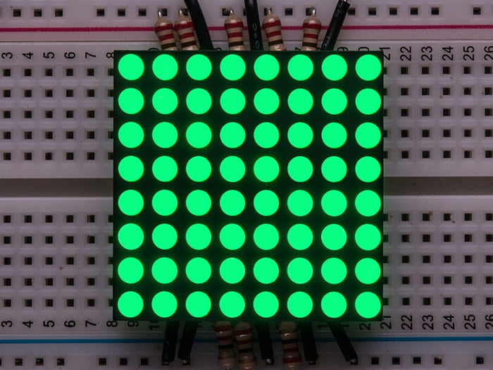 Small 1.2" 8x8 Ultra Bright Pure Green LED Matrix (KWM-30881CPGB) - The ...