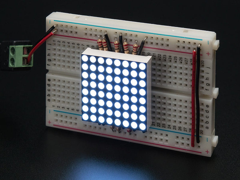 Small 1.2" 8x8 Ultra Bright White LED Matrix (KWM-30881CWB ...