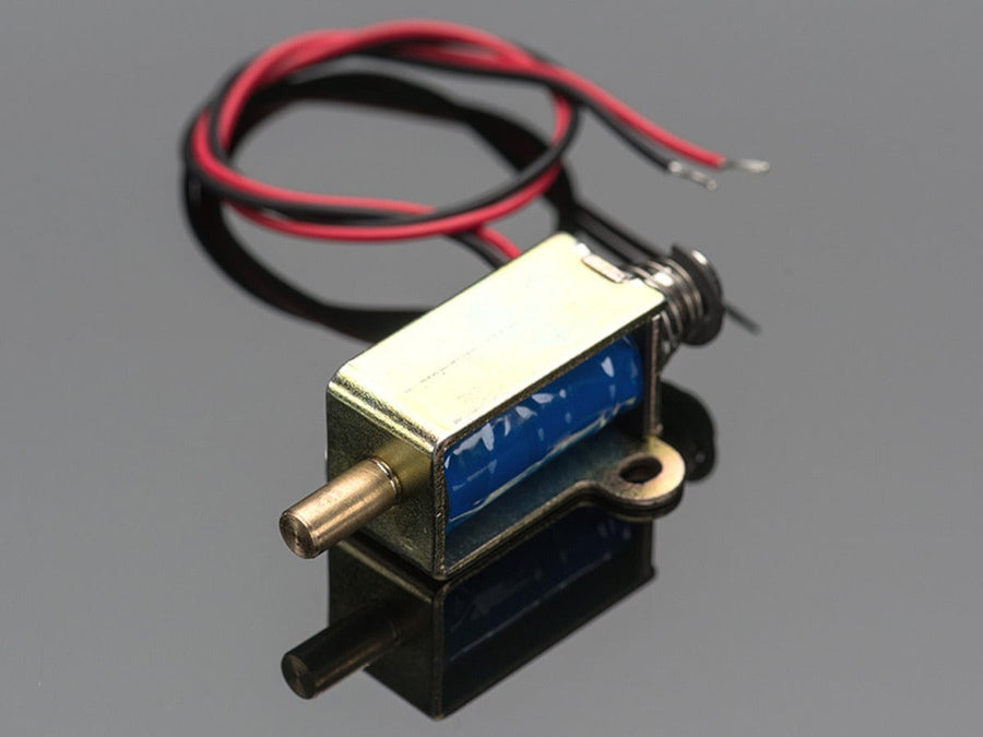 Small Push-Pull Solenoid - 12VDC - The Pi Hut
