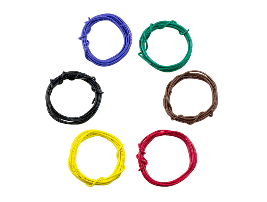 Solid Core Wire 22 AWG (Yellow) - 1m - The Pi Hut