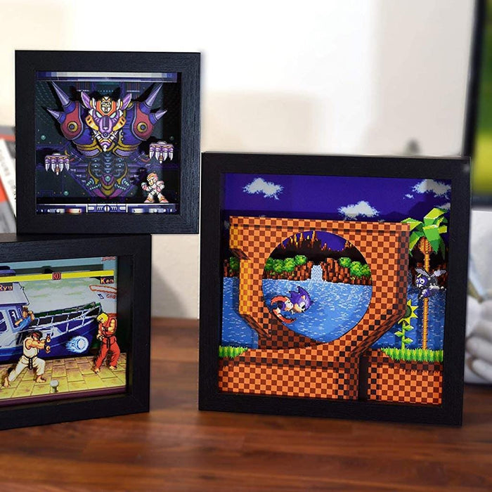 Sonic the Hedgehog Loop Pixel Frame (9x9") [Discontinued] - The Pi Hut