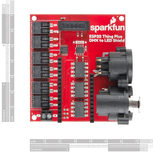 SparkFun ESP32 Thing Plus DMX to LED Shield | The Pi Hut