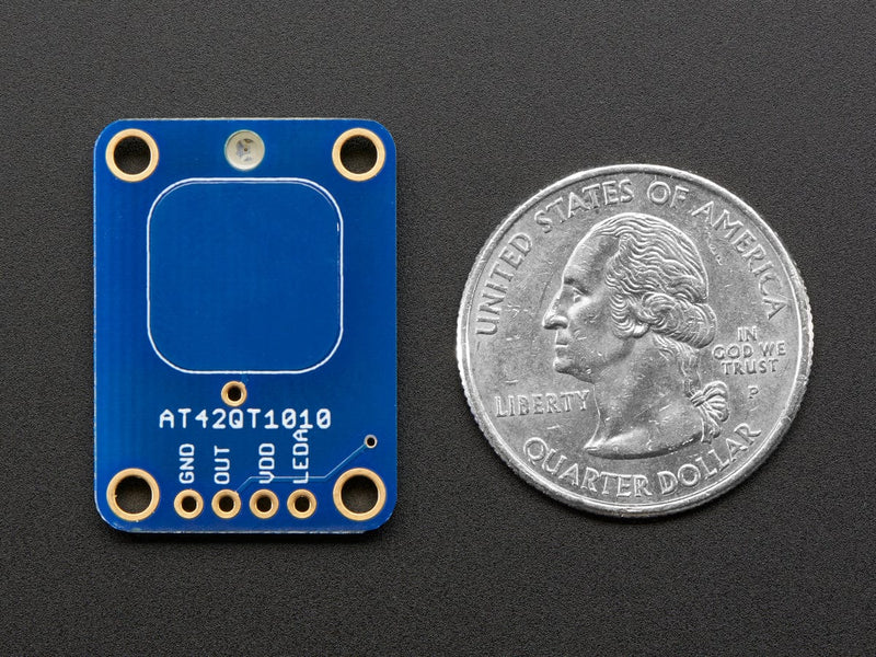 Standalone Momentary Capacitive Touch Sensor Breakout (AT42QT1010 ...