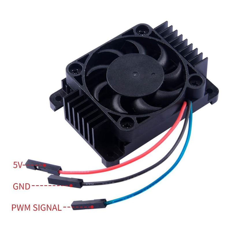 Tall Aluminium Heatsink & Fan for Raspberry Pi Compute Module 4 (CM4 ...