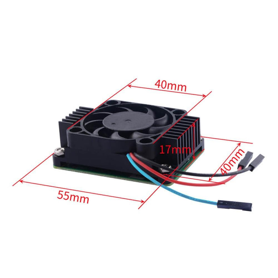 Tall Aluminium Heatsink & Fan for Raspberry Pi Compute Module 4 (CM4 ...
