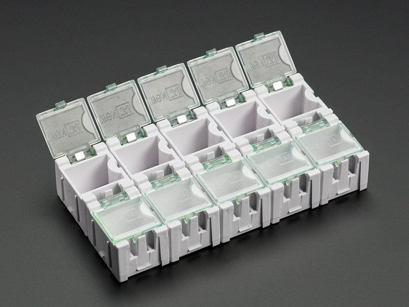 Tiny Modular Snap Boxes - SMD component storage - 10 pack (White) - The ...