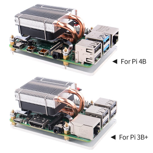 Type B Low-Profile ICE Tower Raspberry Pi 4 Cooler [Discontinued] - The ...