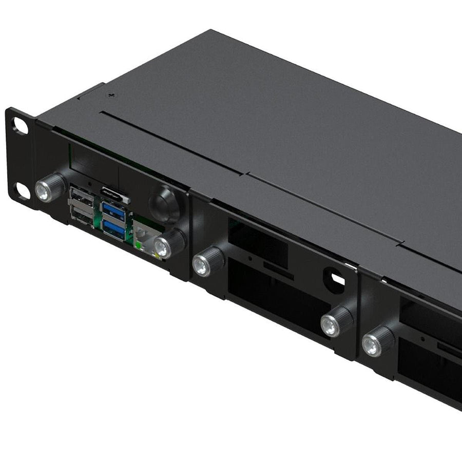Uctronics Complete Rackmount Enclosure V2 with PoE (19" 1U ...
