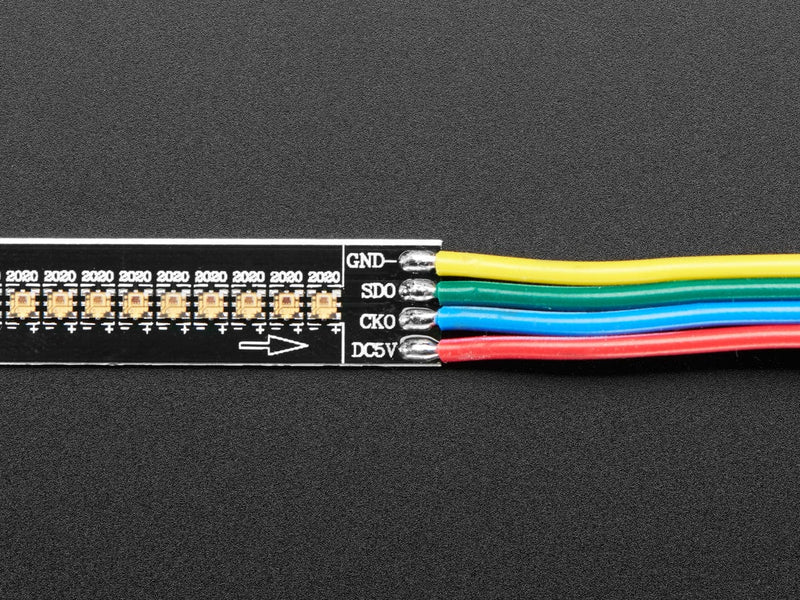 Ultra High Density DotStar LED PCB Bar - 128 LEDs | The Pi Hut
