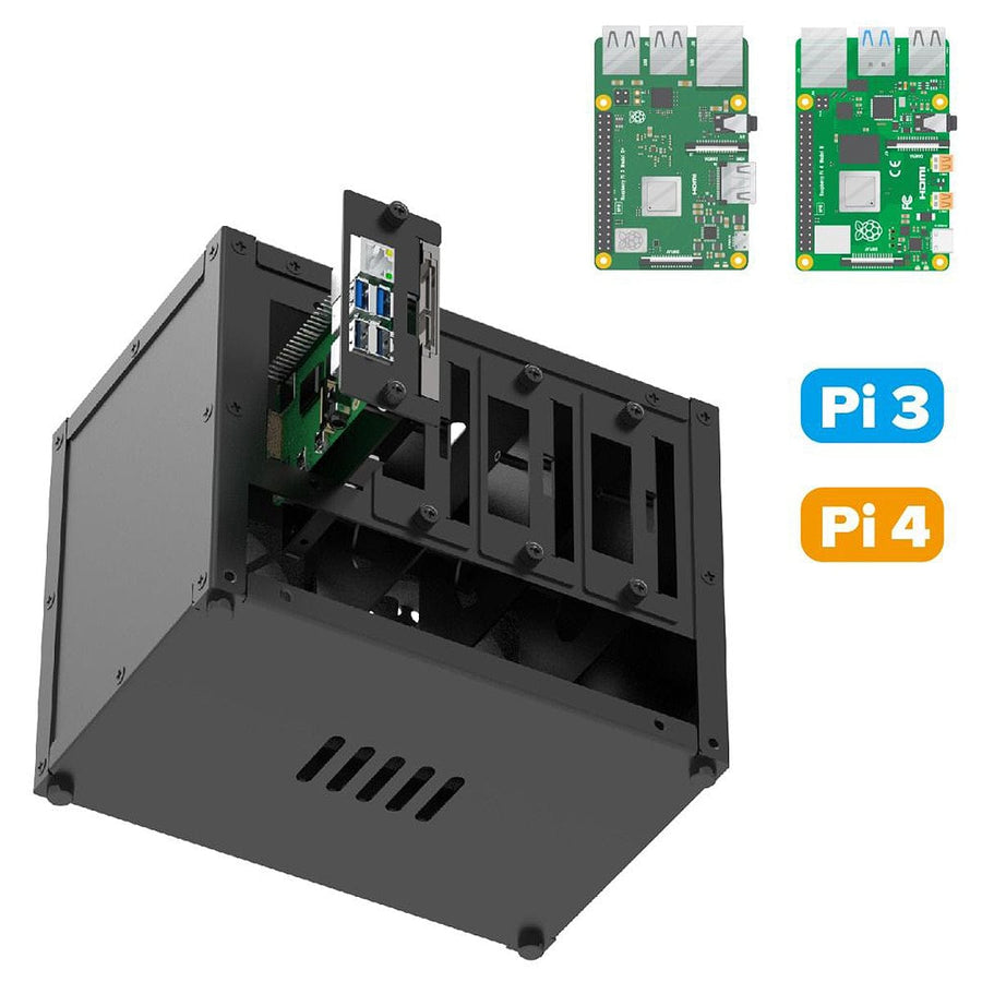 Upgraded Complete Enclosure for Raspberry Pi Clusters [Discontinued ...