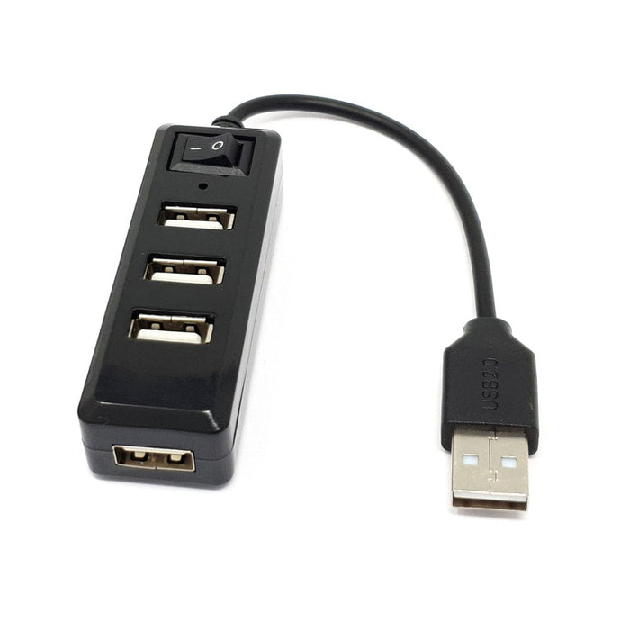 USB Mini Hub with Power Switch - OTG Micro-USB - The Pi Hut