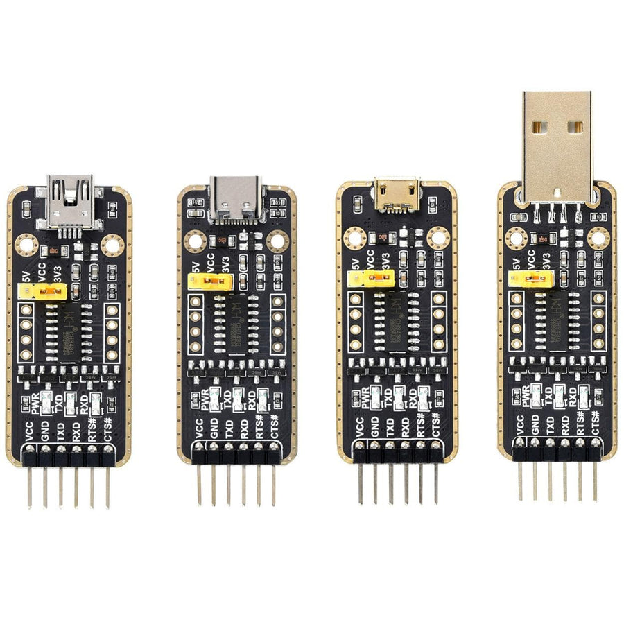 USB to UART Module (Micro/Mini/Type-A or Type-C) - The Pi Hut