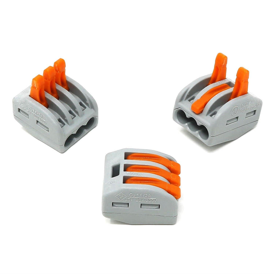 WAGO 222-413 32A 3-Way Lever Connectors - Pack of 3 | The Pi Hut