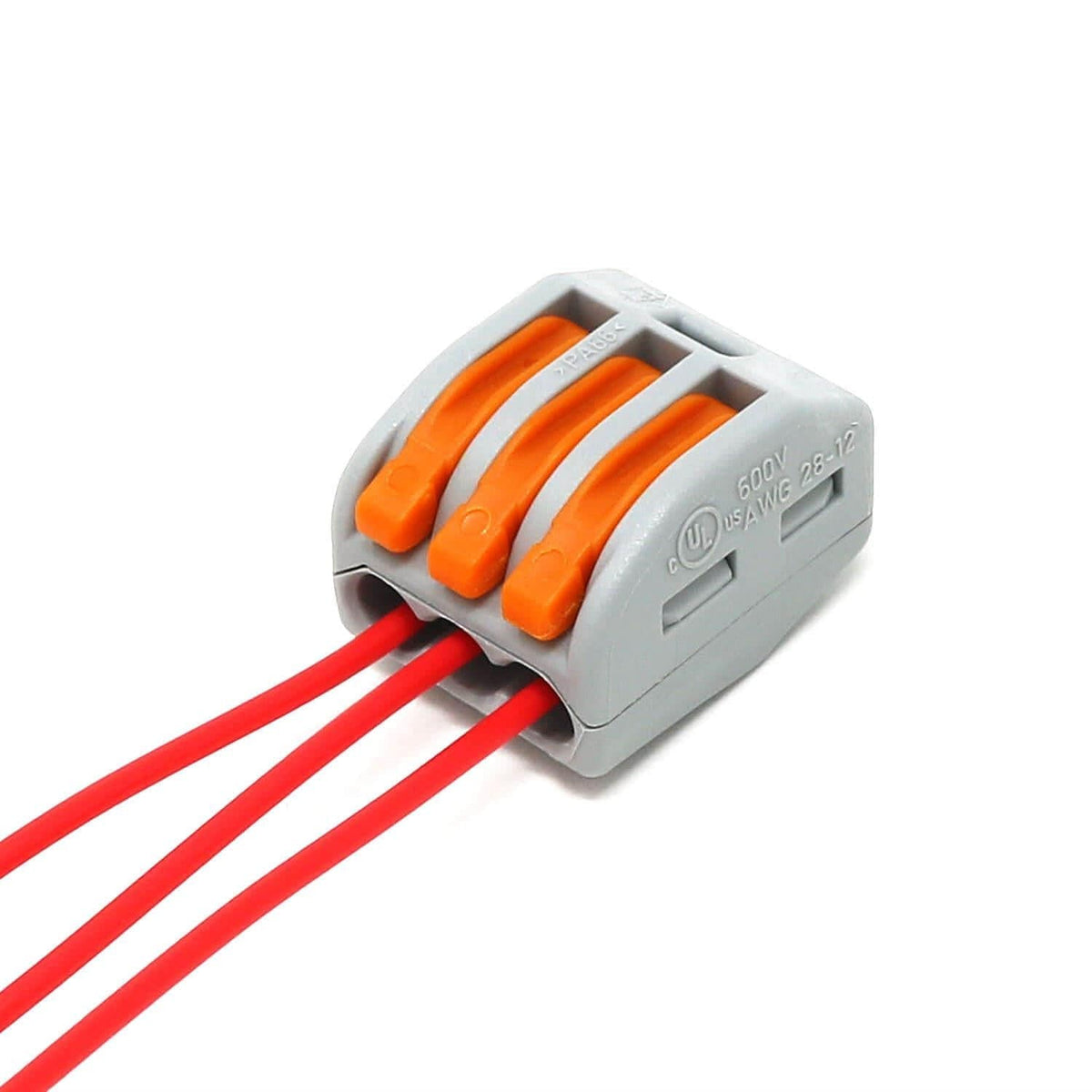 Wago 3-Way Lever Connector (12-28 AWG) - Pack of 3 | The Pi Hut