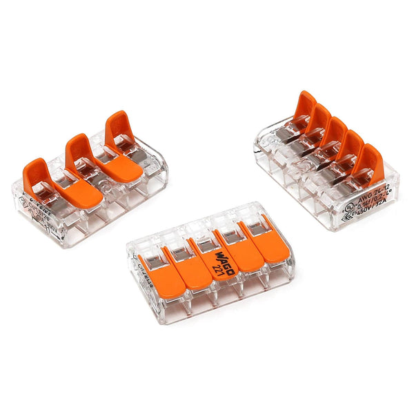 Wago 5-Way Block Connector (12-24 AWG) - Pack of 3 | The Pi Hut