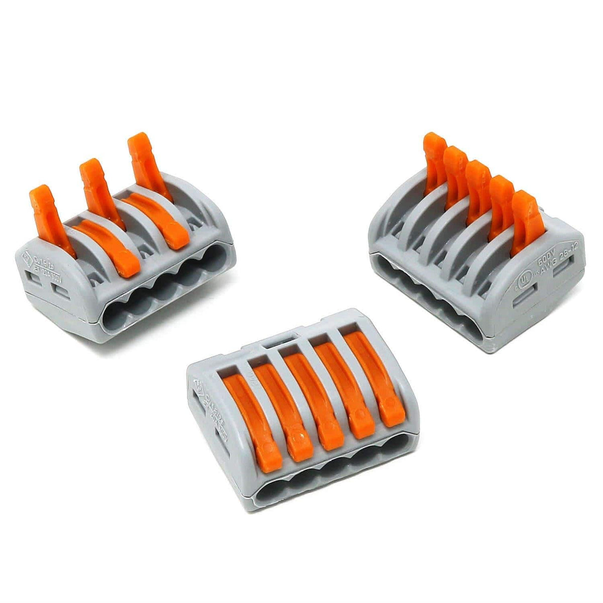 Wago 5-Way Lever Connector (12-28 AWG) - Pack of 3 | The Pi Hut