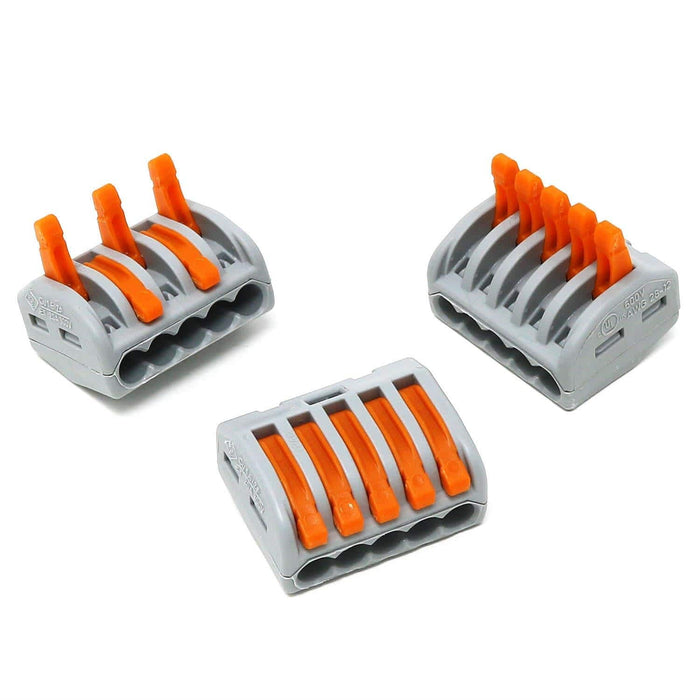 Wago 5-Way Lever Connector (12-28 AWG) - Pack of 3 | The Pi Hut