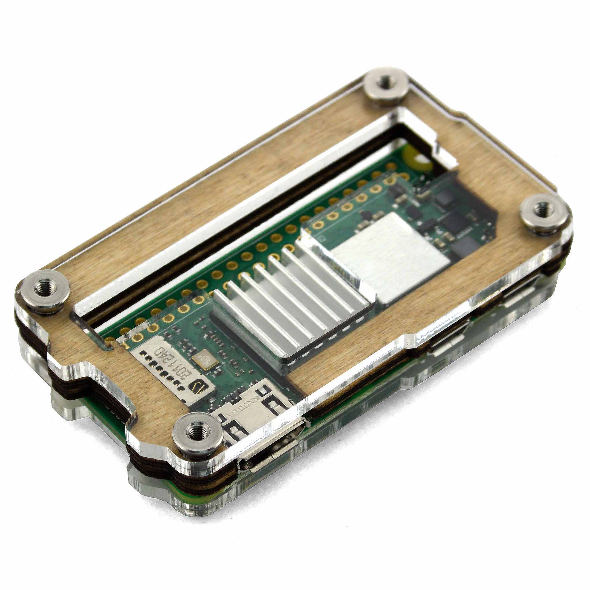 Zebra Zero GPIO Raspberry Pi Zero 2 Case - Wood | The Pi Hut